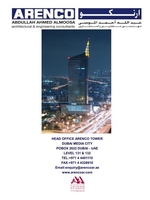 Head office arenco tower - Arenco, Architectural, Engineering ...
