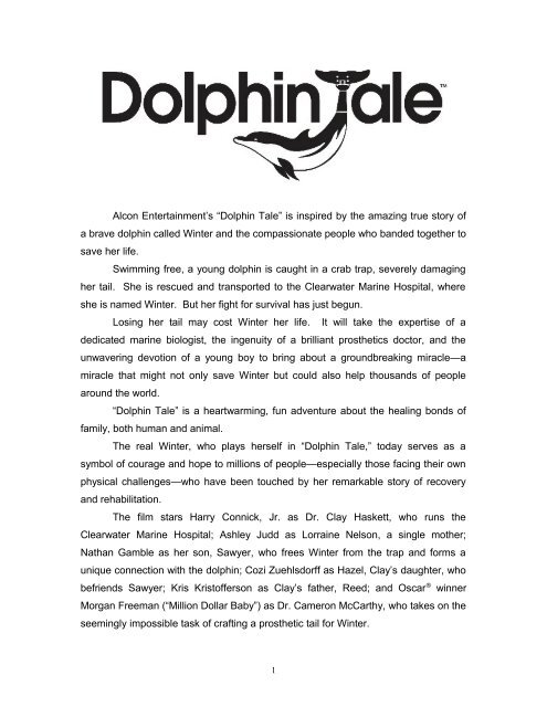 About the production - Dolphin Tale - Warner Bros.