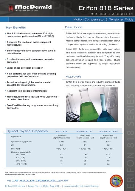 Erifon 818 Series - MacDermid Offshore Solutions