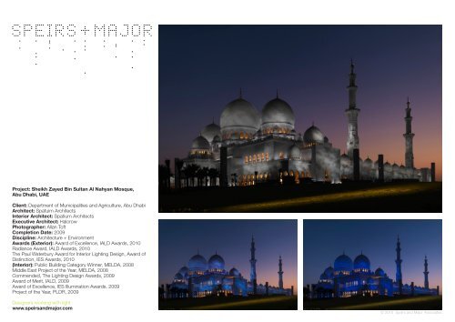 Project: Sheikh Zayed Bin Sultan Al Nahyan ... - Speirs + Major