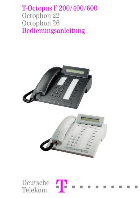 Octophon 22/26 Bedienungsanleitung. Stand 05/2002