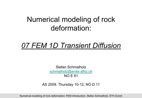 07 FEM 1D Transient Diffusion
