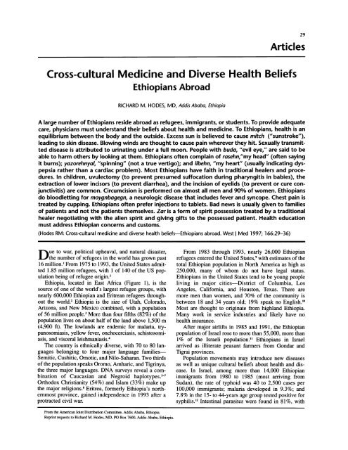 Cross-cultural Medicine and Diverse Health Beliefs - HAREP