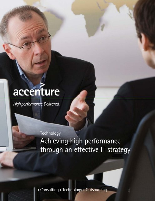Achieving high performance through an effective IT strategy