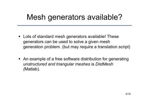 Mesh gen Mesh gen