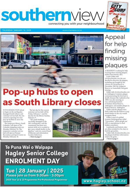 Southern View: January 16, 2025