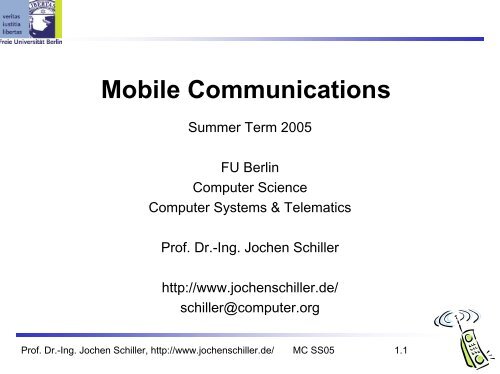 Mobile Communications - Computer Science