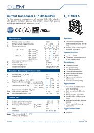 Current Transducer LF 505-S/SP13 I = 500A
