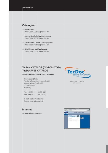Catalogues TecDoc CATALOG (CD-ROM/DVD) TecDoc ... - apelco.gr