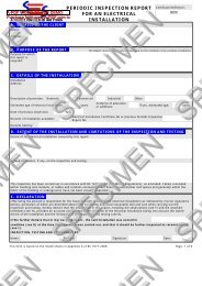 Domestic Visual Condition Report - Shepley Electrical Services