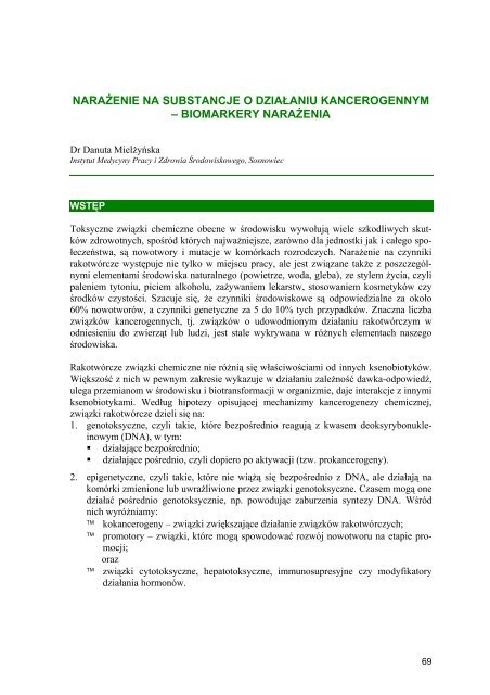 biomarkery narażenia