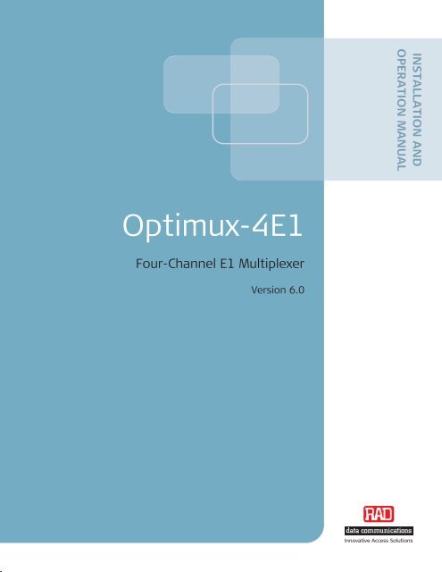 Appendix B Optimux-4E1 MIBs - Index of