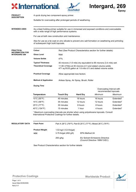 Intergard® 269 - H & S Beschichtungssysteme