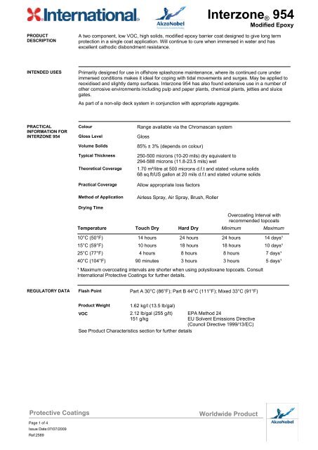 Interzone® 954 - H & S Beschichtungssysteme