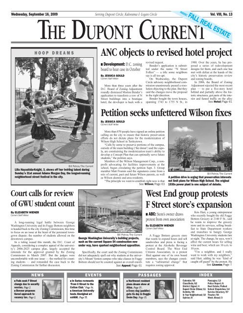 No.37 September 16, 2009 - The Current Newspapers