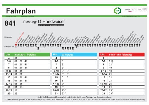 Fahrplan - Stadtwerke Neuss