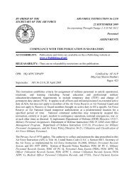 AFI 36-2907 - Air Force E-Publishing