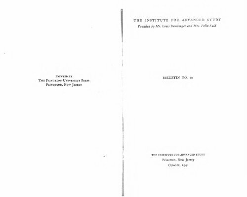 Founded by Mr. Louis Bamberger and Mrs. Felix Fuld - Libraries ...