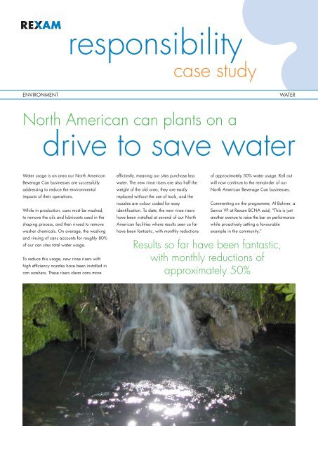Water case studies