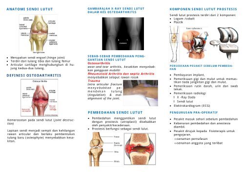 ANATOMI SENDI LUTUT • M