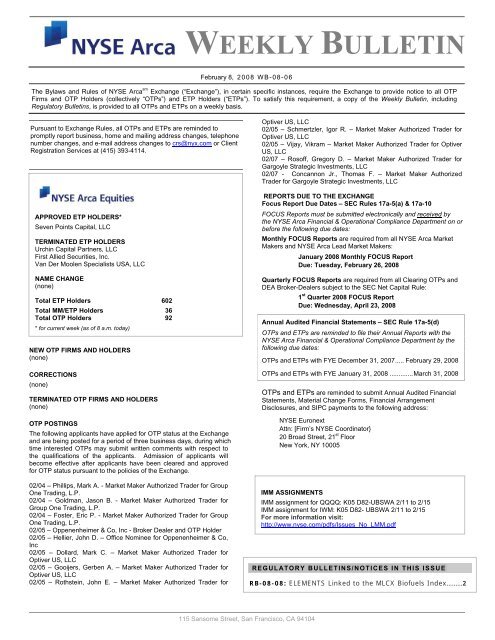 WEEKLY BULLETIN