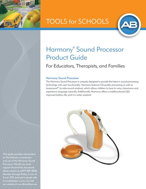 Harmony® Sound Processor Product Guide ... - Advanced Bionics