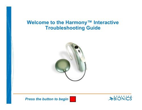 the Harmony™ Interactive Troubleshooting Guide - Advanced Bionics