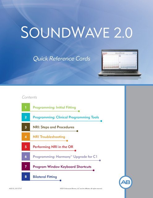 NRI Quick Reference Cards - Advanced Bionics
