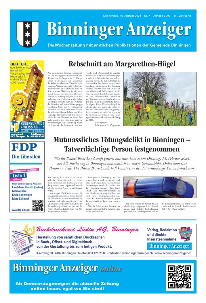 Binninger Anzeiger