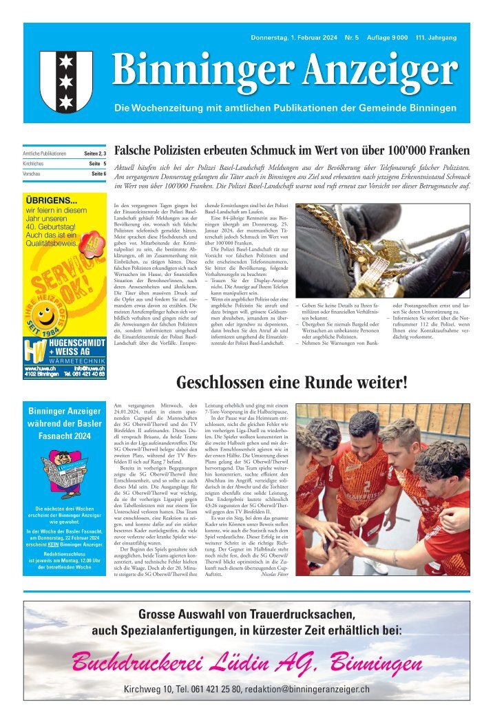 Binninger Anzeiger