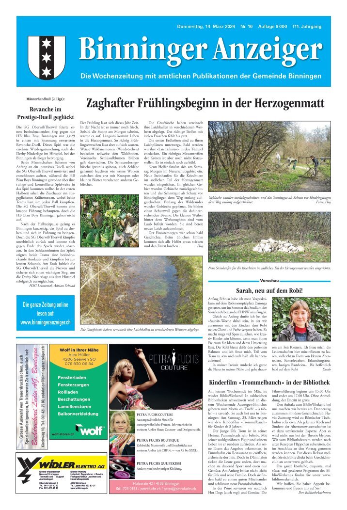 Binninger Anzeiger