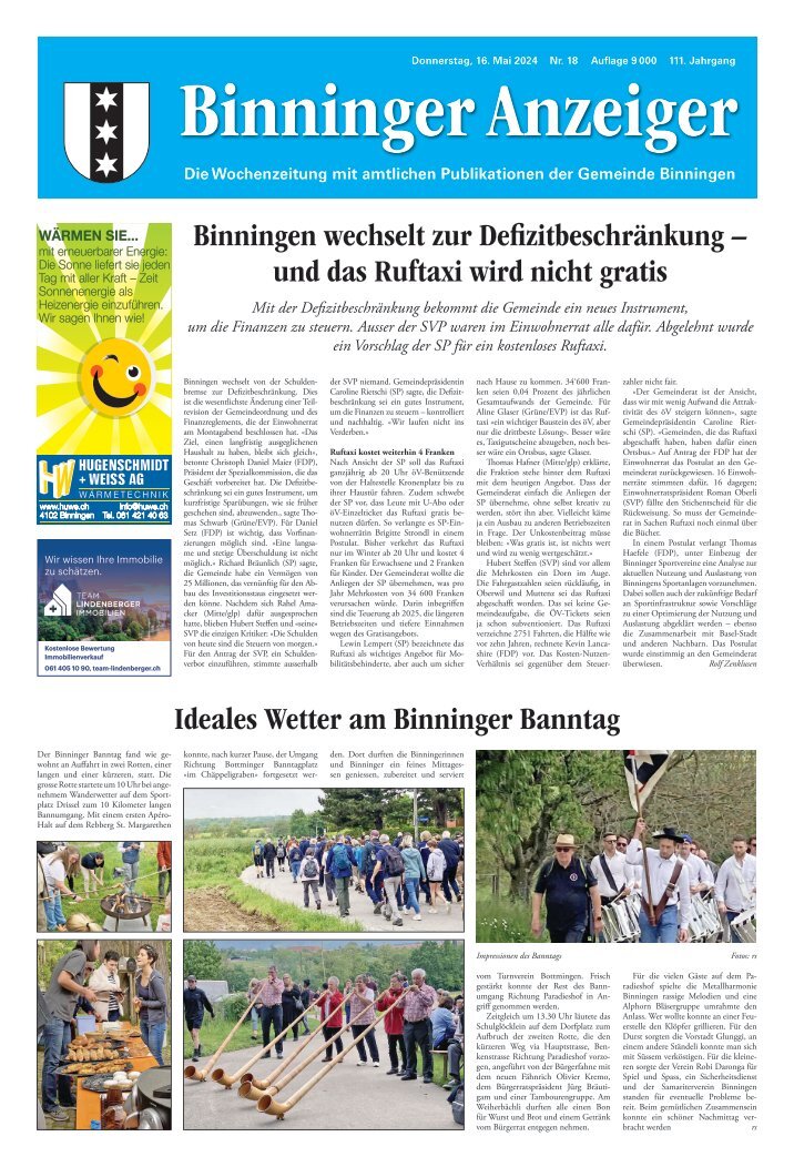 Binninger Anzeiger