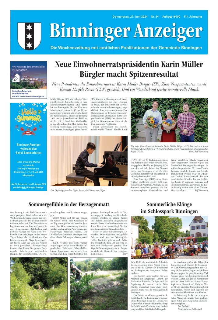 Binninger Anzeiger