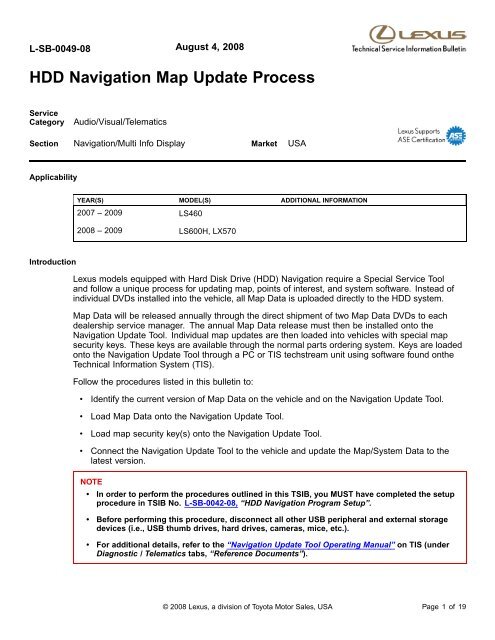 HDD Navigation Map Update Process - lambros.net