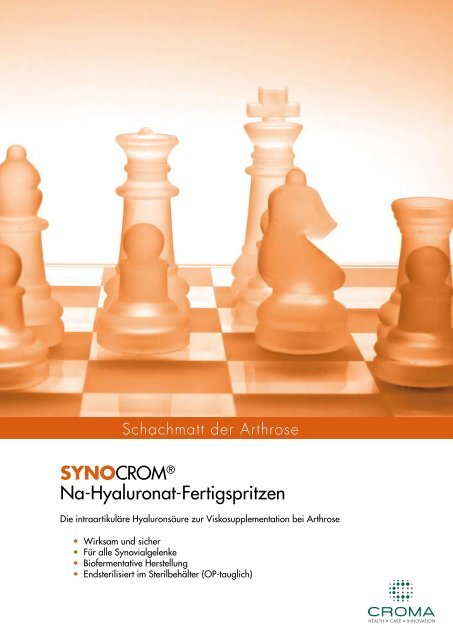 SYNOCROM® Na-Hyaluronat-Fertigspritzen - HIMED GmbH