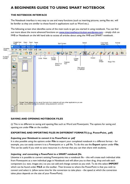 A Beginners Guide to Using Smart Notebook PDF