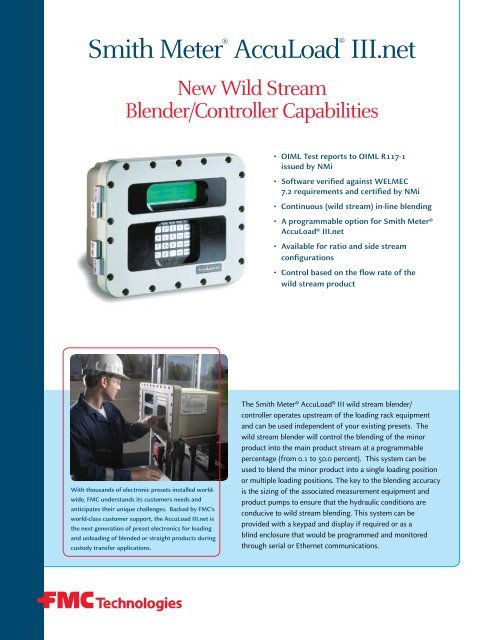 Smith Meter® AccuLoad® III.net - Measurement Solutions