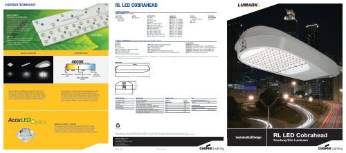 RL LED Cobrahead - Cooper Industries