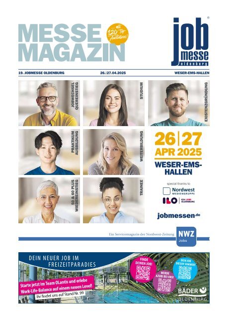 Das MesseMagazin der jobmesse oldenburg 2025