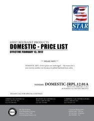 Price List PVC STARGRIP® - Star Pipe Products