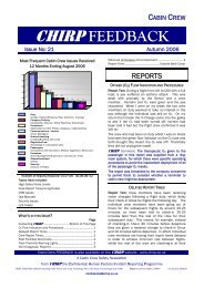 cabin crew report form - chirp