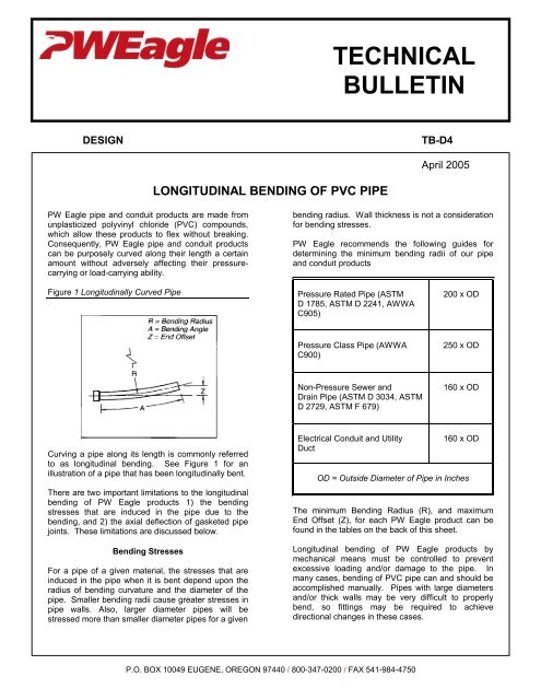 longitudinal bending of pvc pipe