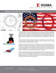 Valve, Curb, & Service Boxes - SIGMA Corporation