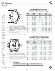 PVC Pipe Restrainer Catalog - Star Pipe Products