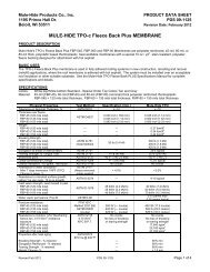 TPO Fully Adhered Spec - Mule-Hide Products Co., Inc.