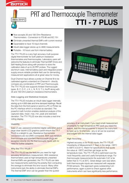 TTI - 7 PLUS - Isotech