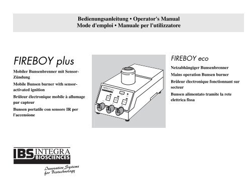 FIREBOY plus - INTEGRA Biosciences