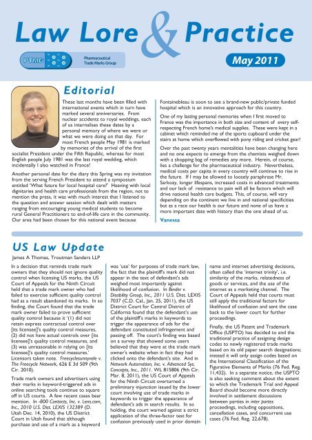 Editorial US Law Update