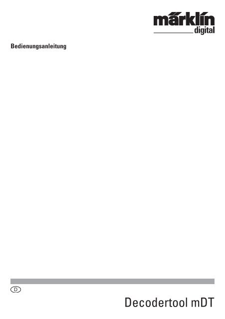 Decodertool mDT - Märklin
