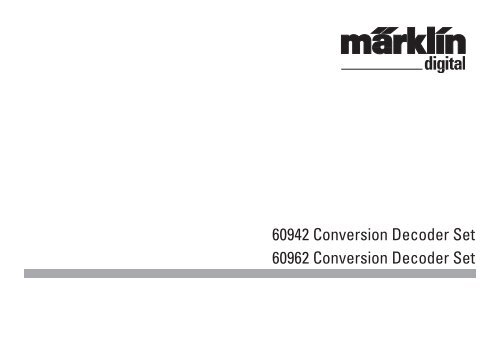 60942 / 62 Decoder Manual